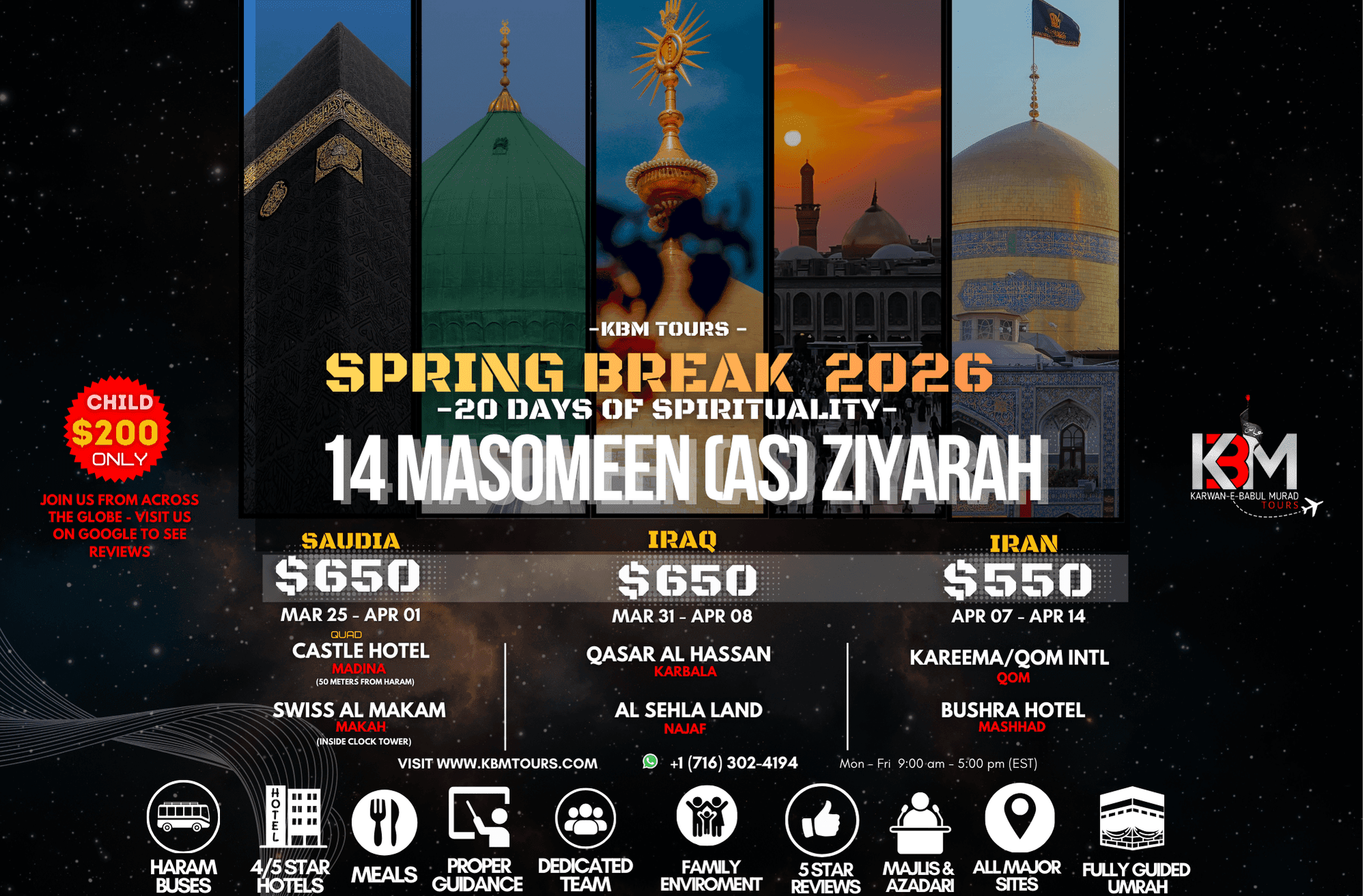 Iran Ziyarat Package April 2026 – Kbmtours.com